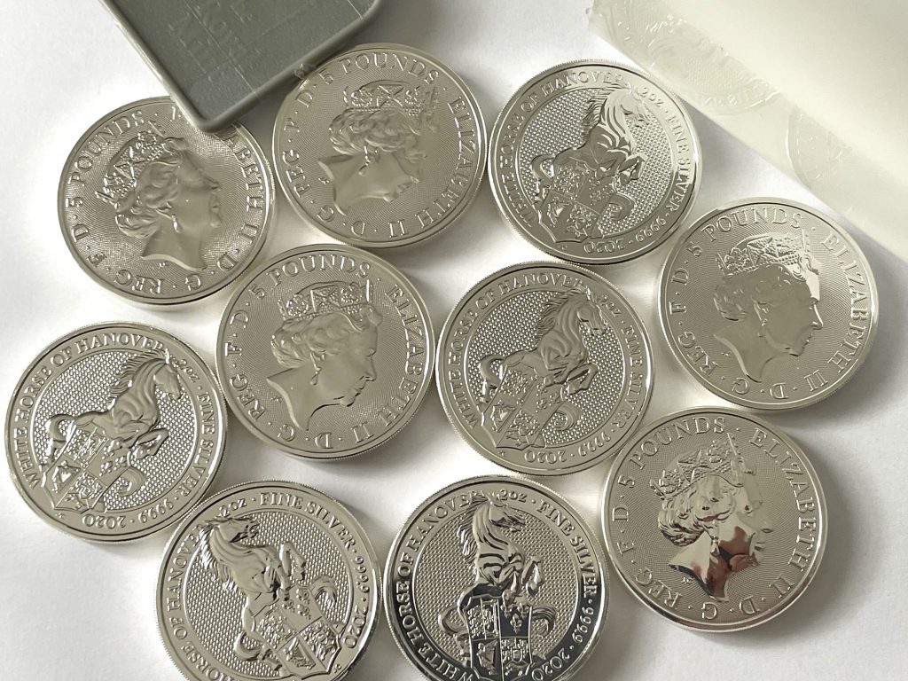 Sell Silver Coins - COINS UK Spot+ premium prices paid